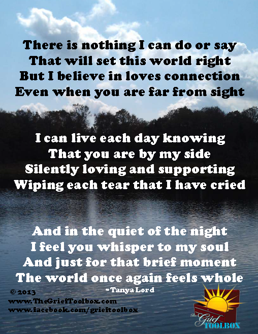 I feel you whisper to my soul - A Poem | The Grief Toolbox