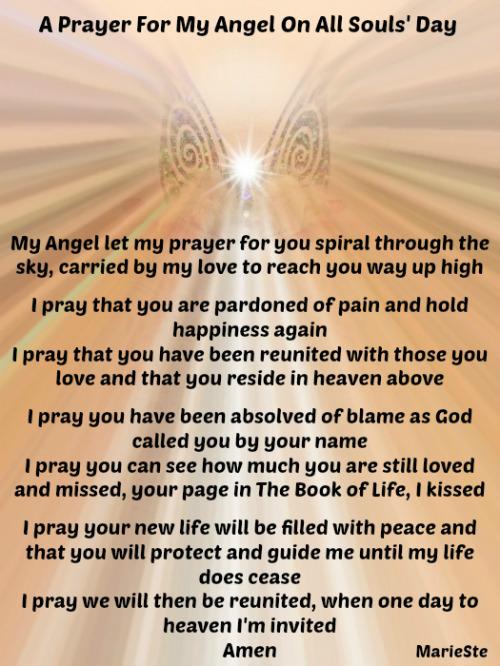 A Prayer For My Angel On All Souls' Day | The Grief Toolbox